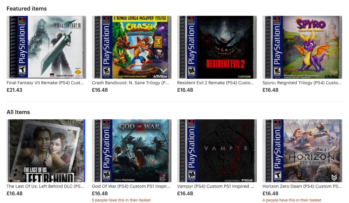 You Can Now Buy PS1-Inspired Cases For Your Favourite PS4 Games