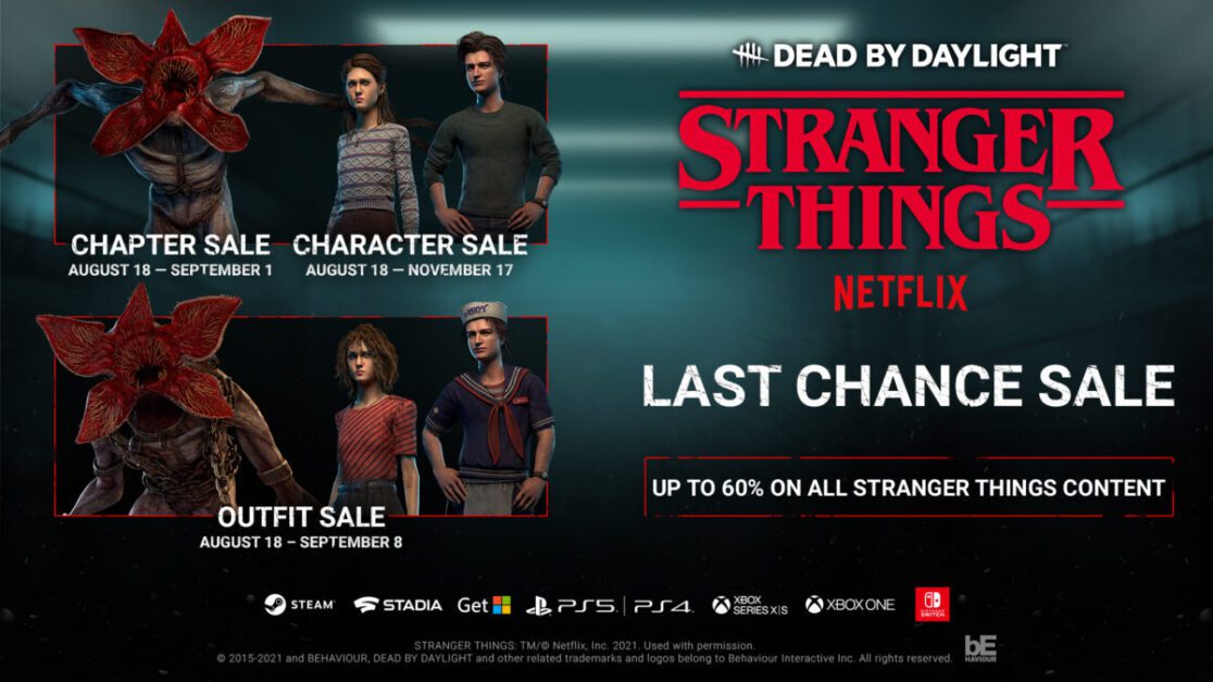 Stranger Things DLC Is Leaving Dead By Daylight This November