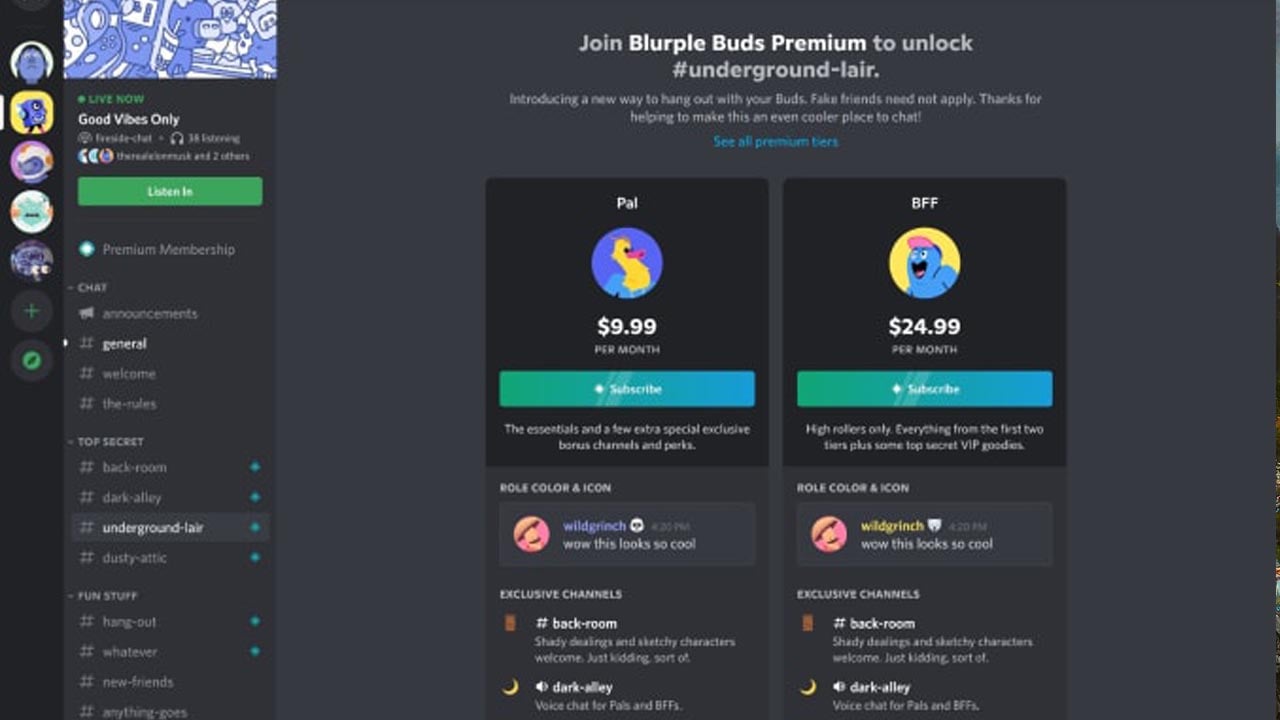 Discord Is Testing Premium Memberships For Users