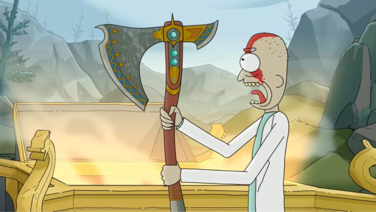 Rick and Morty get an epic God of War crossover