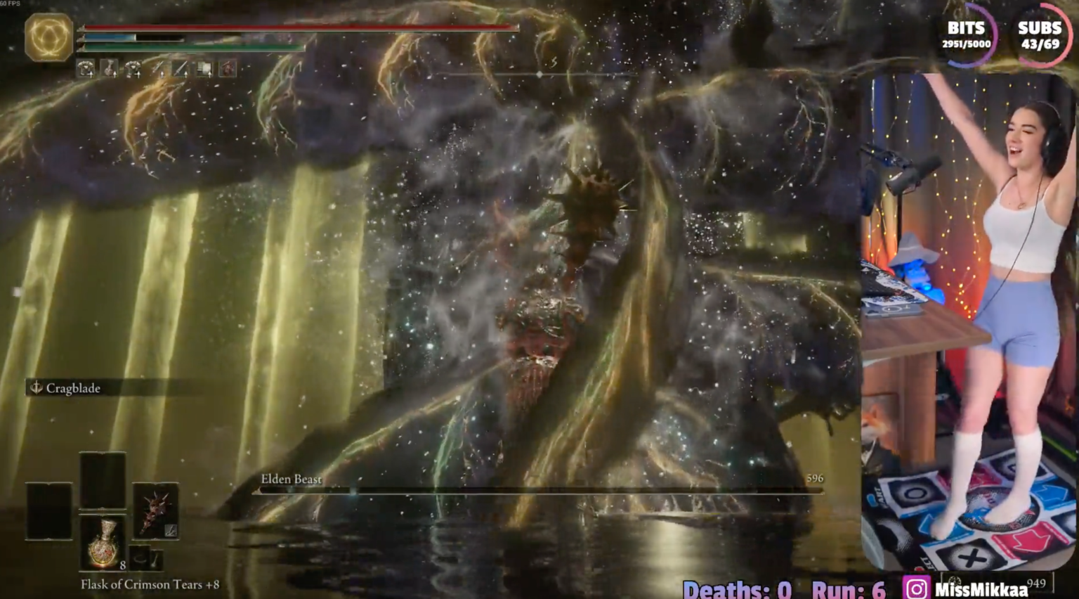 Twitch Streamer MissMikkaa Completes 0 Death Elden Ring Run On Dance Pad